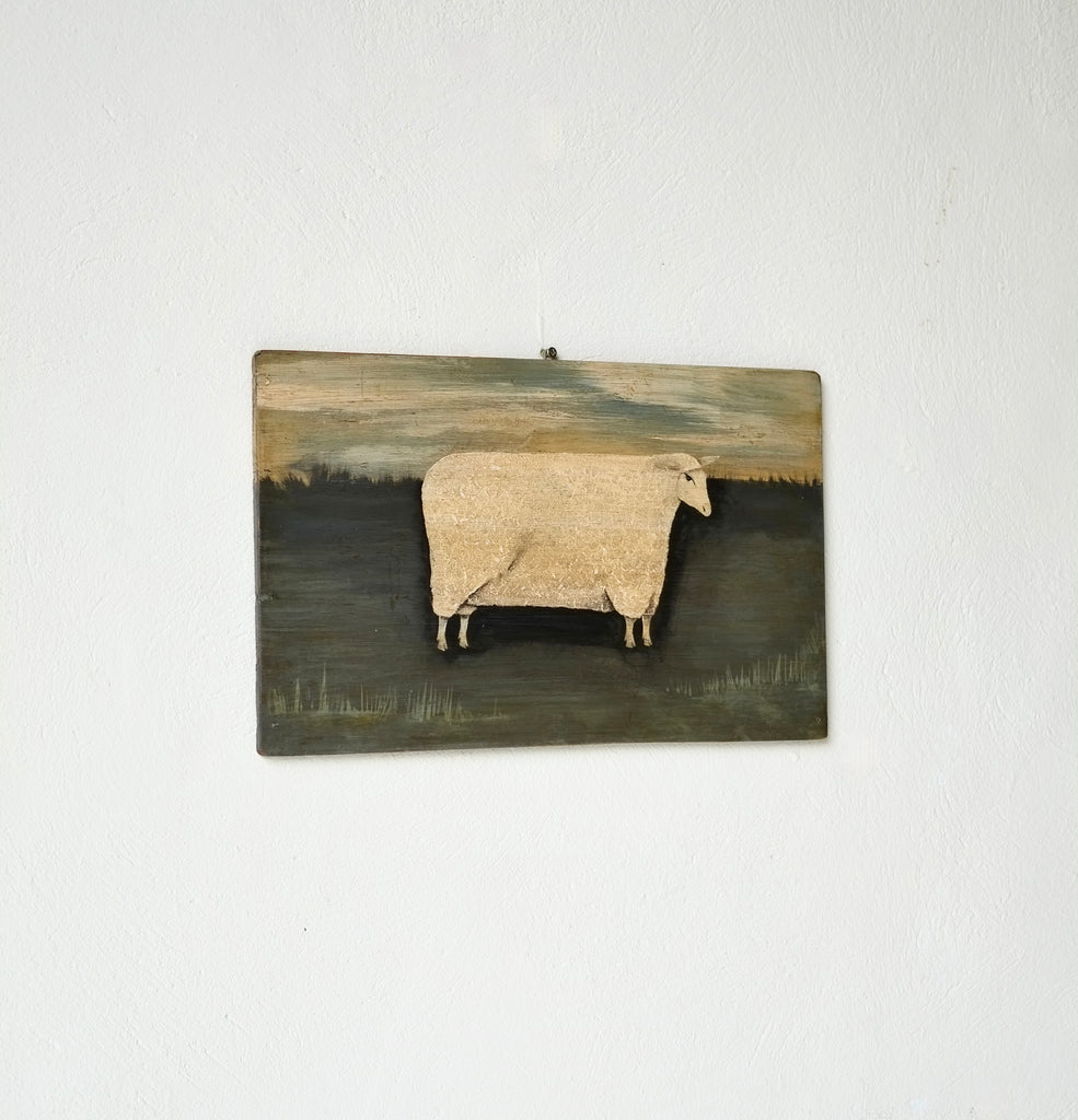 19th Century Lincoln Ewe Oil On Panel – punch the clock