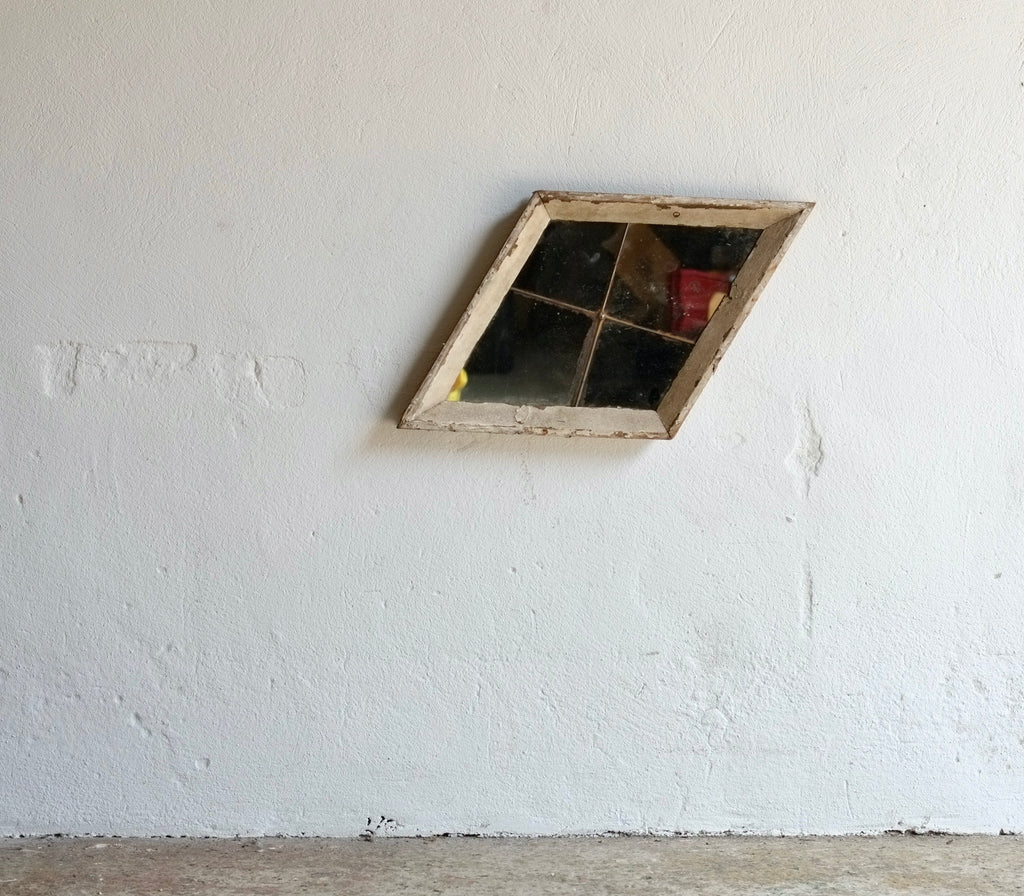 Diamond Shaped Vintage Mirror – punch the clock