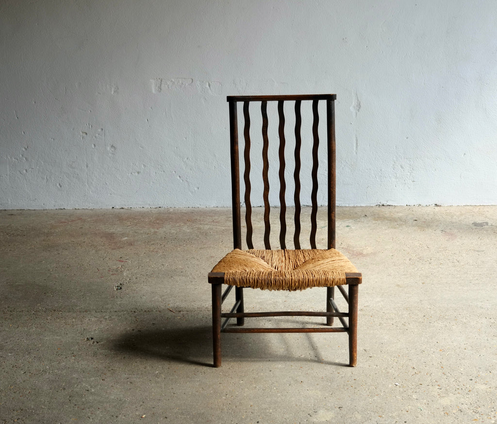 Morris & Co Liberty Arts and Crafts Lathback Chair – punch the clock