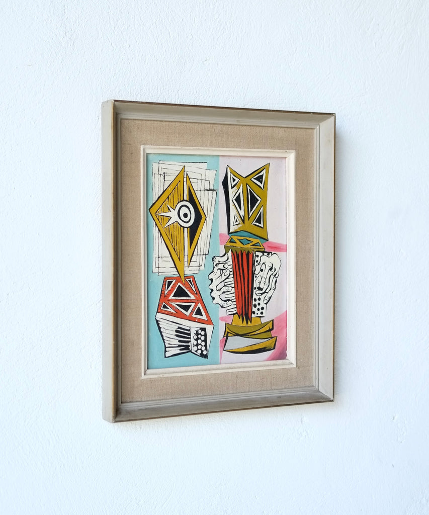 John Banting (British, 1902-1972), Untitled, Oil On Board, 1960 – punch ...