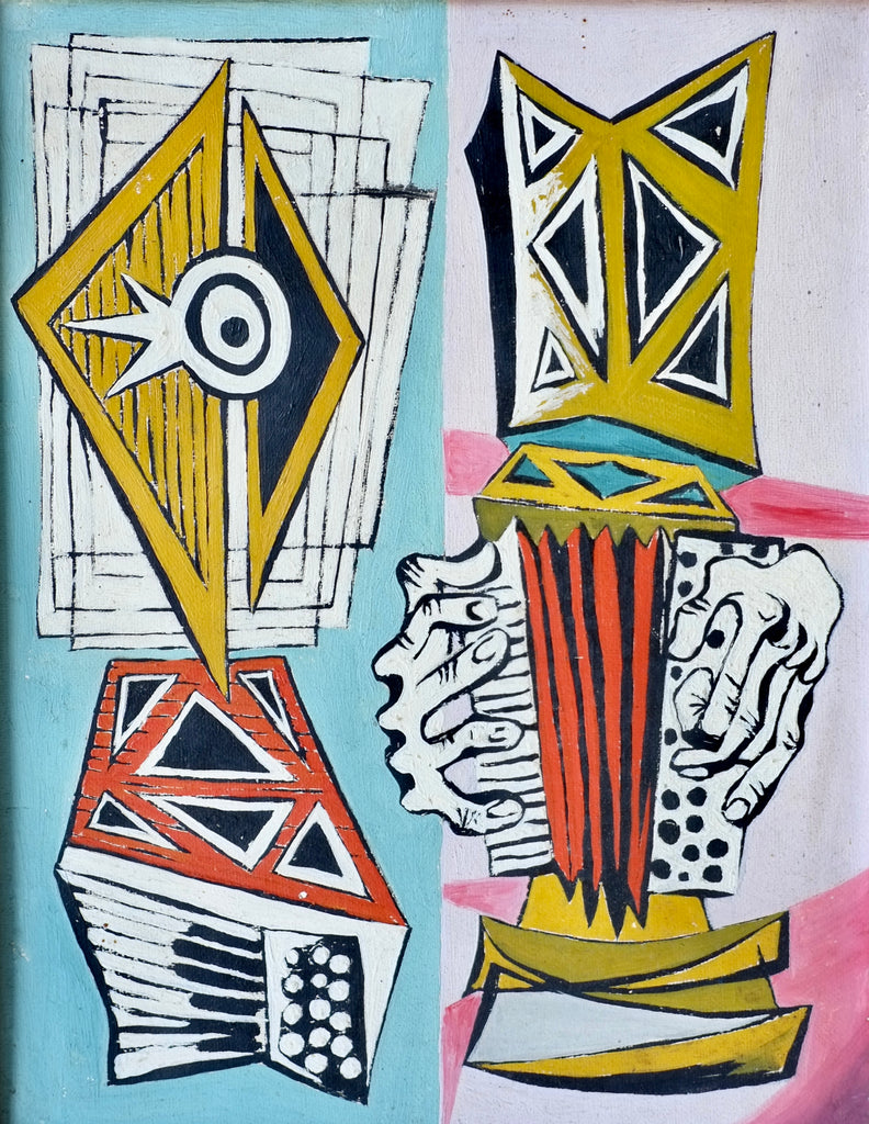 John Banting (British, 1902-1972), Untitled, Oil On Board, 1960 – punch ...