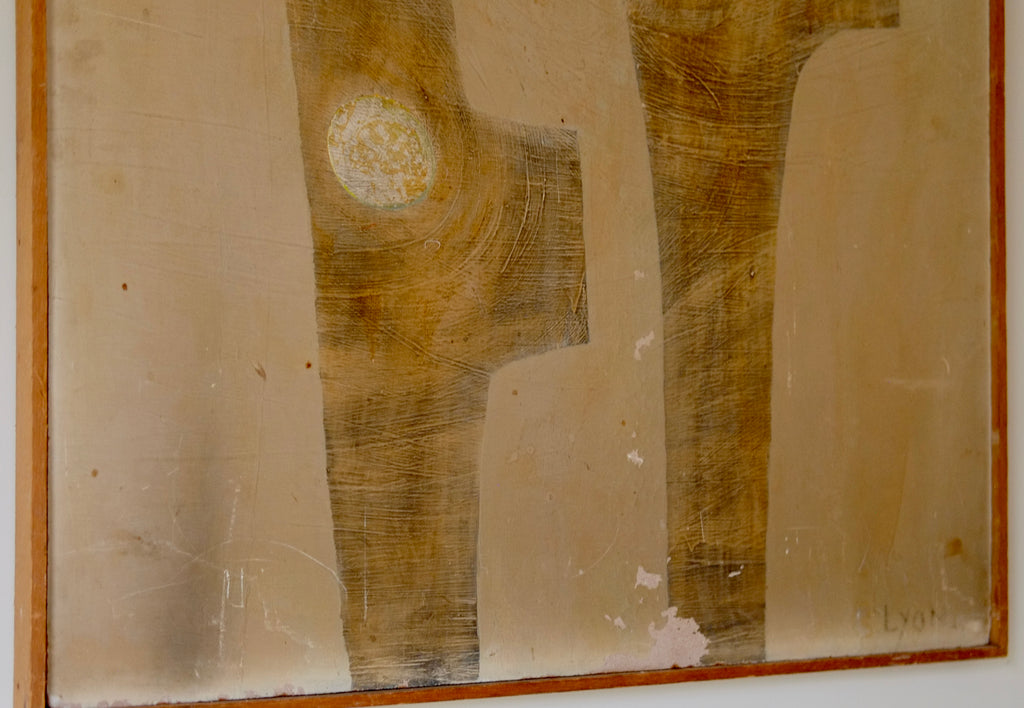 Toby Lyons Painting, 1960's – punch the clock