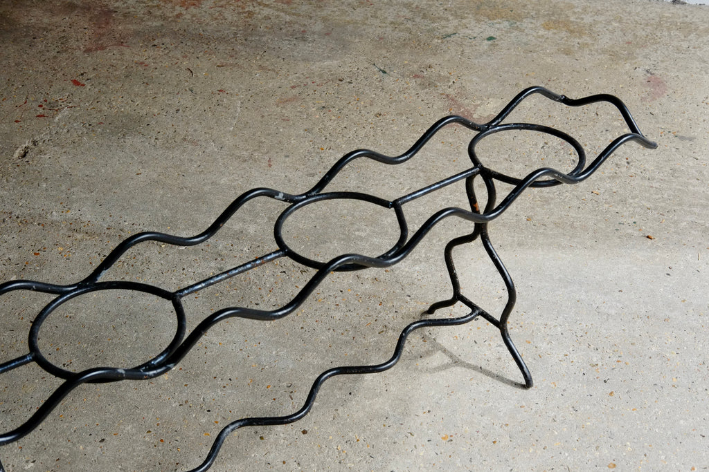 Wavy Metal Plant Stand – punch the clock