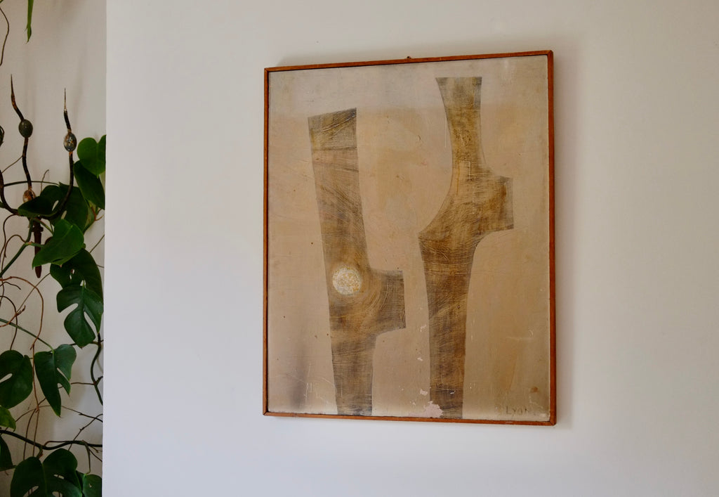 Toby Lyons Painting, 1960's – punch the clock